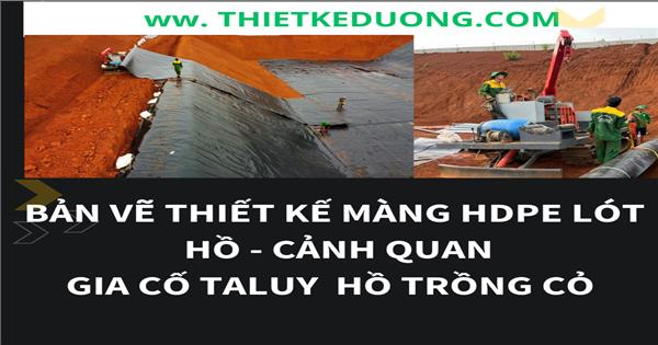 File Autocad thiết kế màng HDPE lót hồ