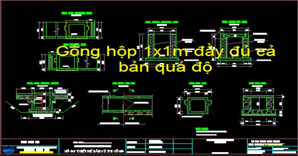 Cống hộp 1x1m đầy đủ cả bản quá độ
